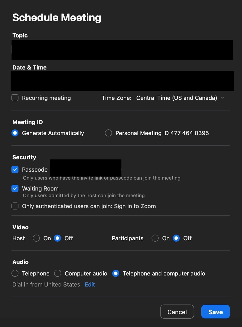 How To Schedule A Zoom Meeting